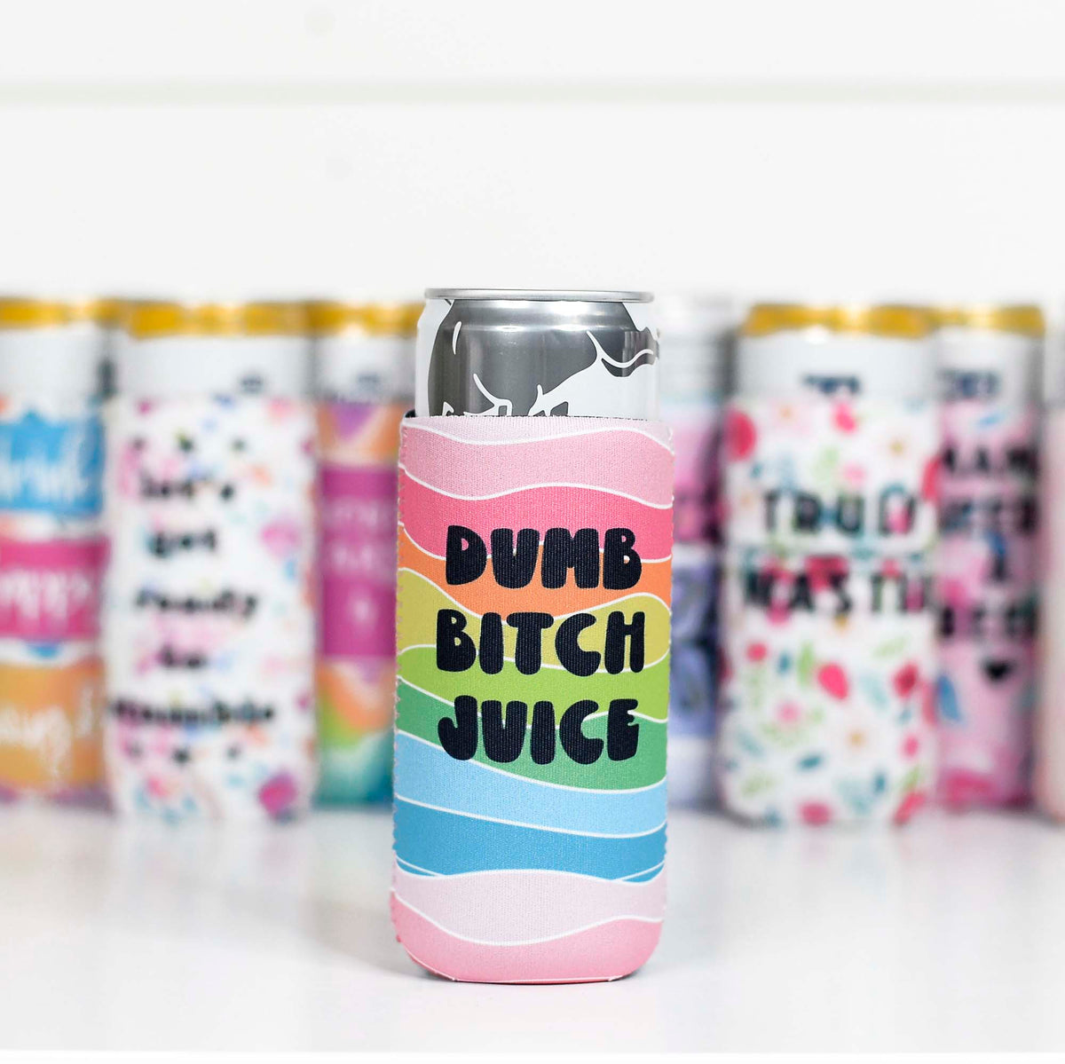 Dumb B*tch Juice Slim Can Cooler – Magnolia Engraved Gifts